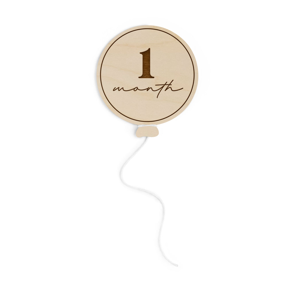 Balloon Birth Milestone Card – The Cotton & Canvas Co.
