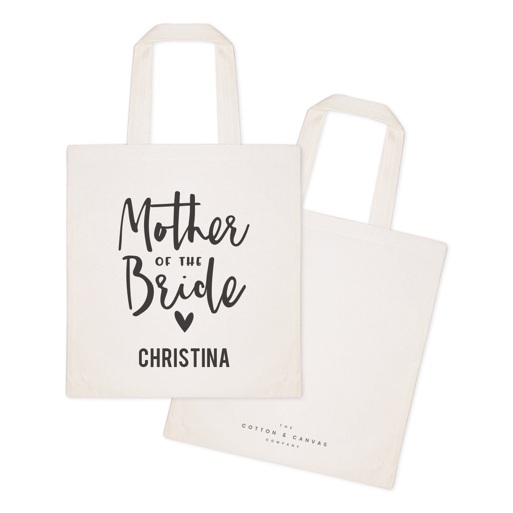 Mother of the Bride Personalized Wedding Cotton Canvas Tote Bag – The ...