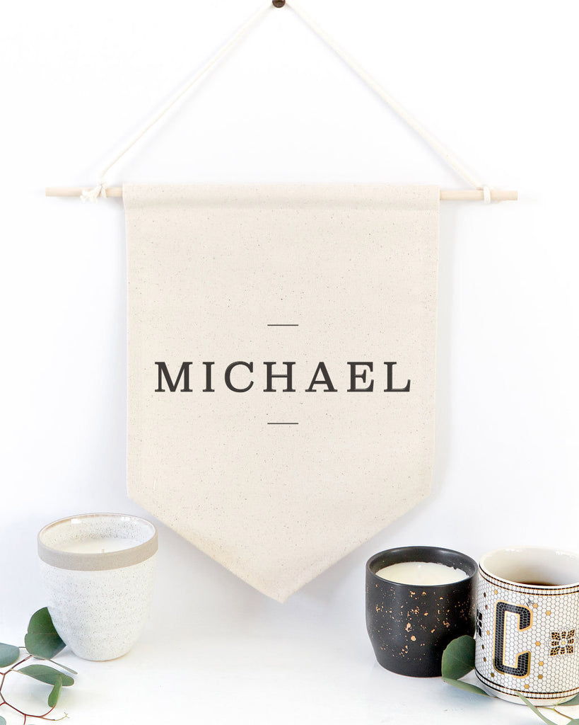 Personalized Modern Name Hanging Wall Banner – The Cotton & Canvas Co.