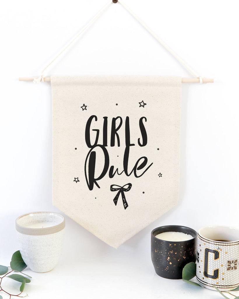 Girls Rule Hanging Wall Banner – The Cotton & Canvas Co.