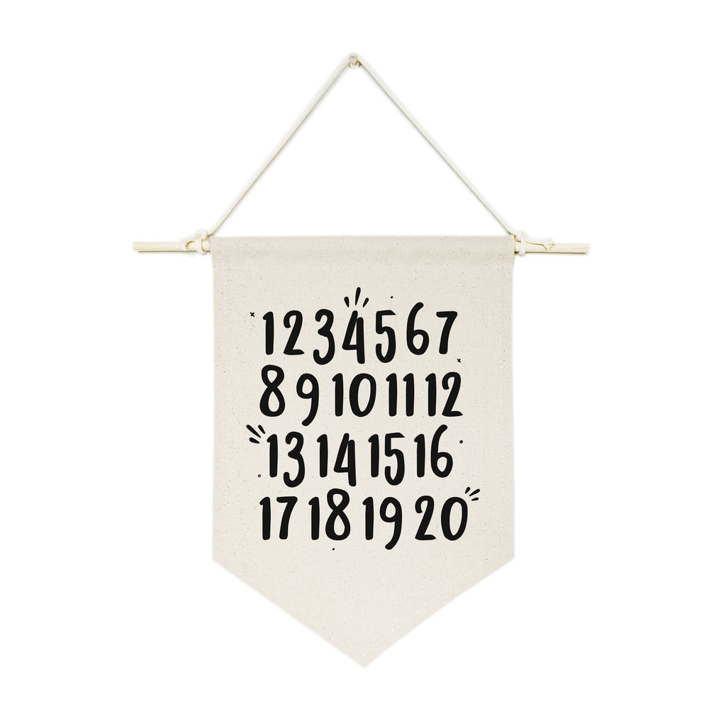 Numbers Hanging Wall Banner – The Cotton & Canvas Co.