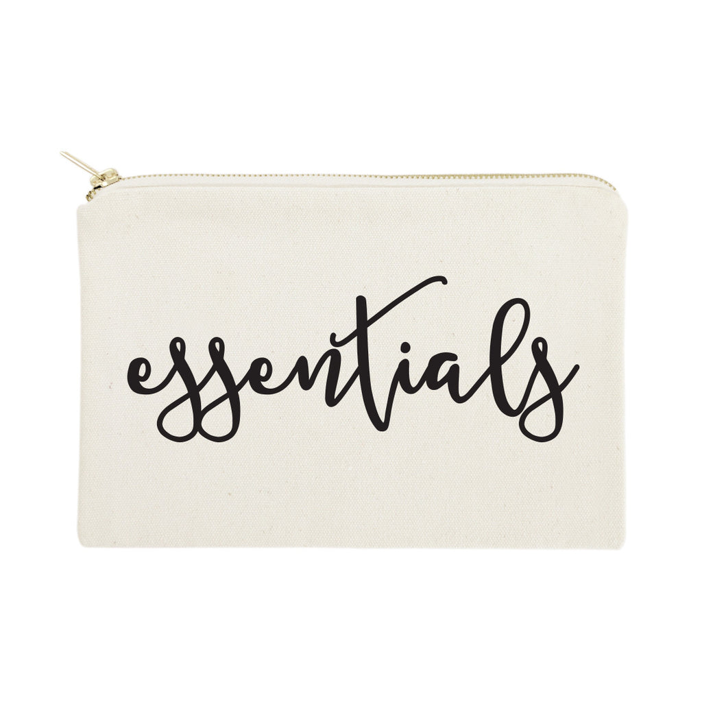 Essentials Travel Cotton Canvas Cosmetic Bag – The Cotton & Canvas Co.