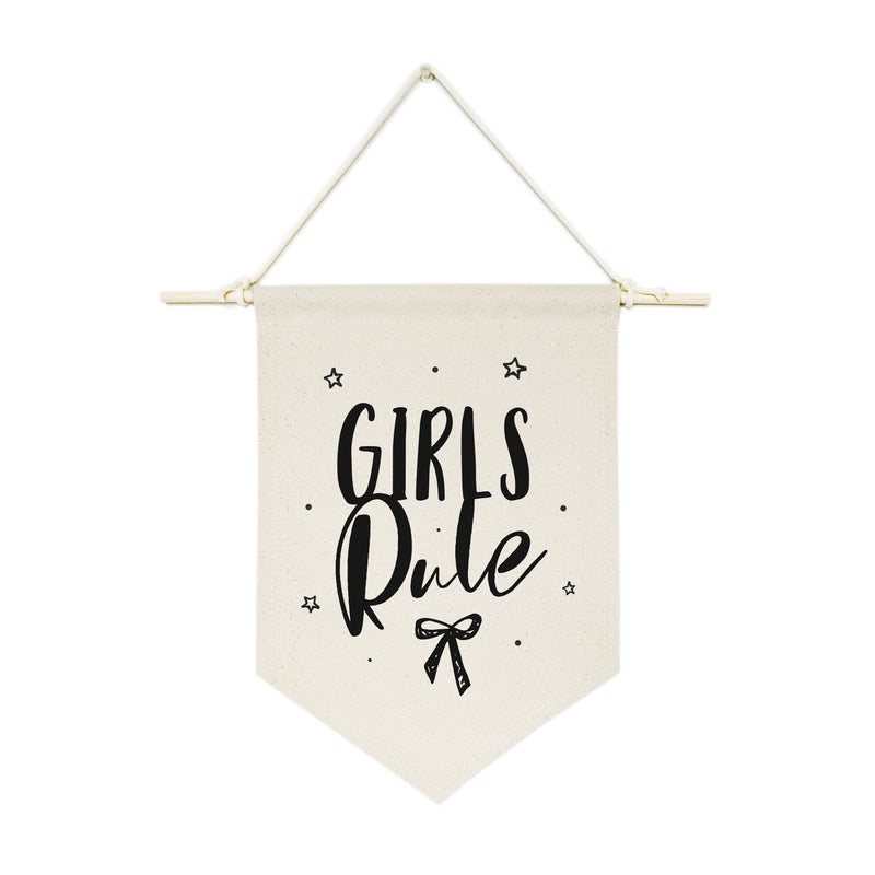 Girls Rule Hanging Wall Banner – The Cotton & Canvas Co.